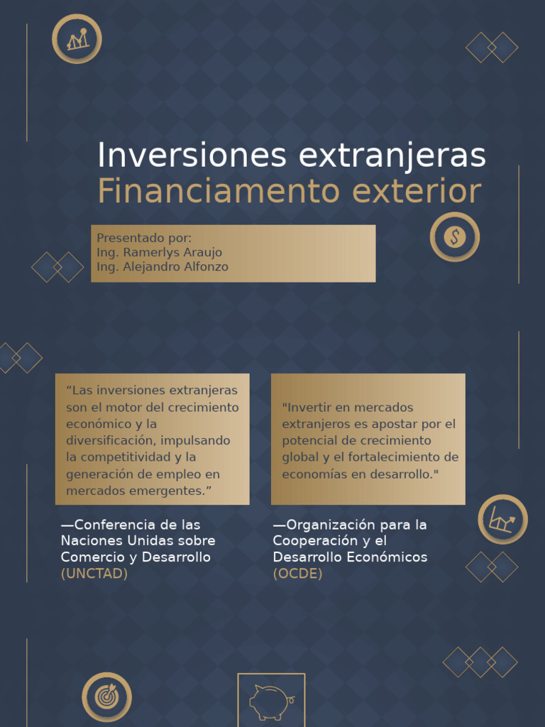 Inversiones Extranjeras y Financiamiento Exterior | PDF | La inversión ...