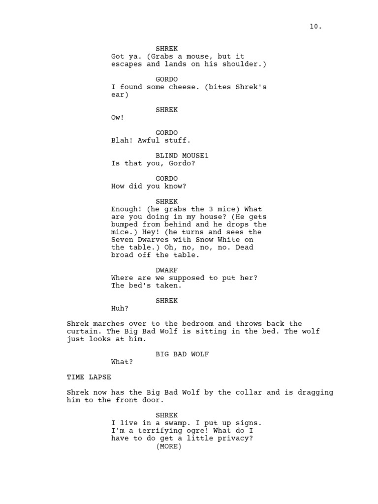 Shrek Script PDFFFFFFFFFFFFFFFFFFF | PDF