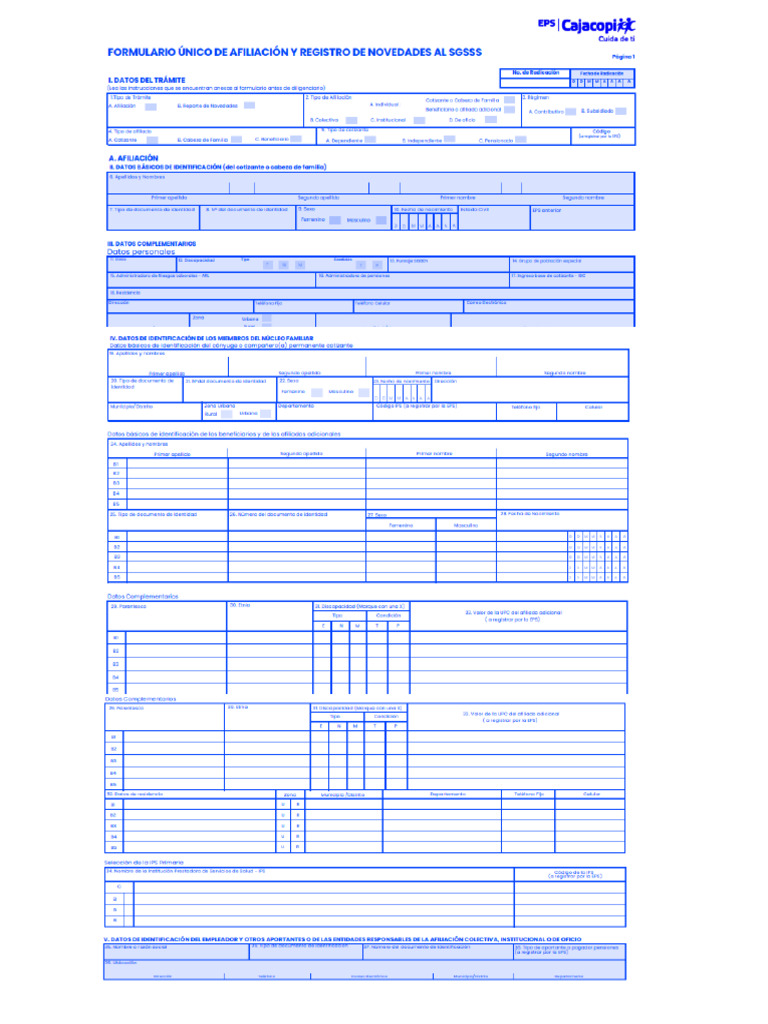 Cajacopi 1 Hoja | PDF
