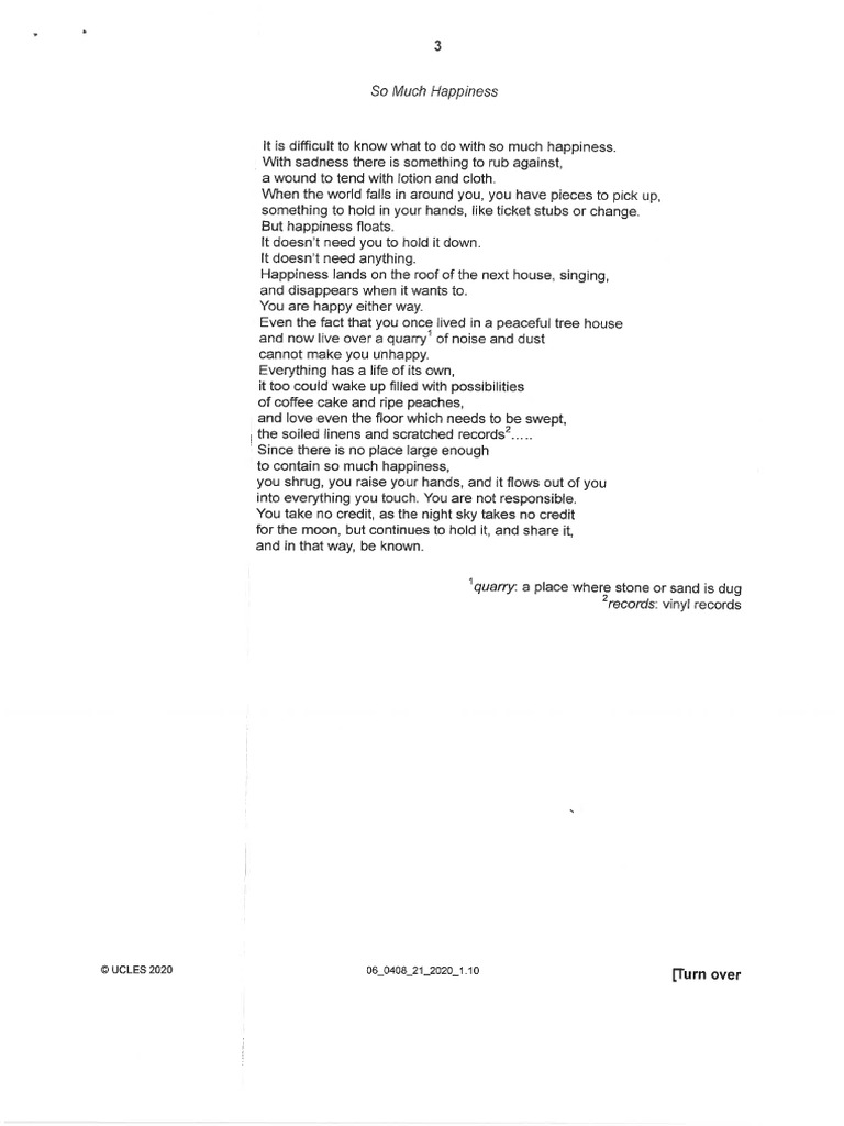 Unseen Poem Mock Gcse | PDF