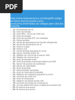 Códigos do Painel do Onix 2018 | PDF