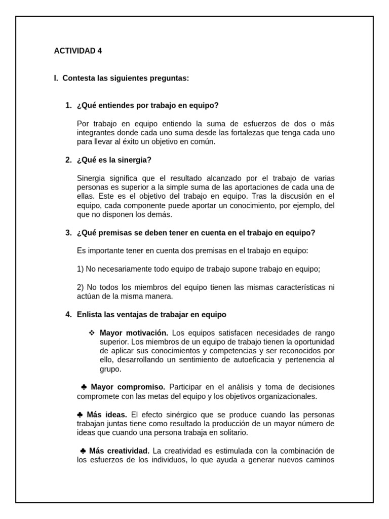Actividad 4. 1 | PDF | Liderazgo | Creatividad