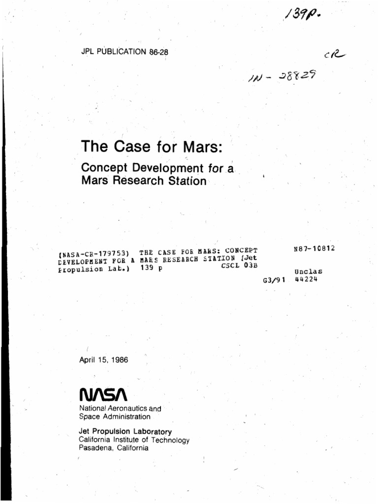 19870001379 | PDF | Interplanetary Spaceflight | Mars