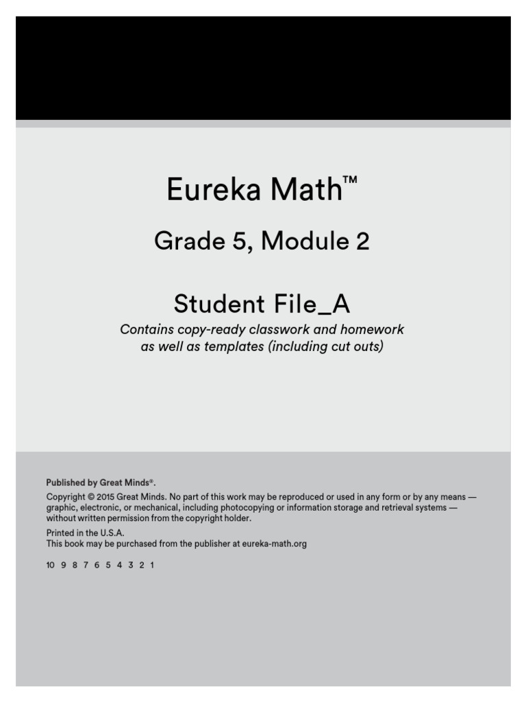Fifth Grade Math Module 2 Student Pages | PDF | Mathematics