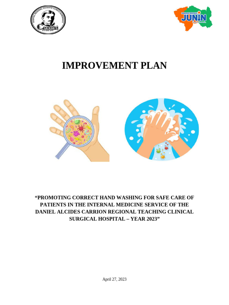Handwashing Improvement Project | PDF | Hand Washing | Hospital Acquired Infection