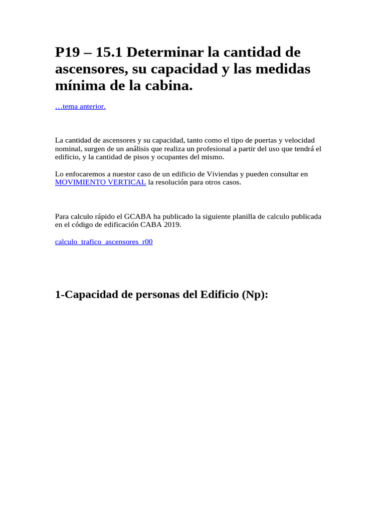 Cantidad de ascensores | PDF | Ascensor | edificio