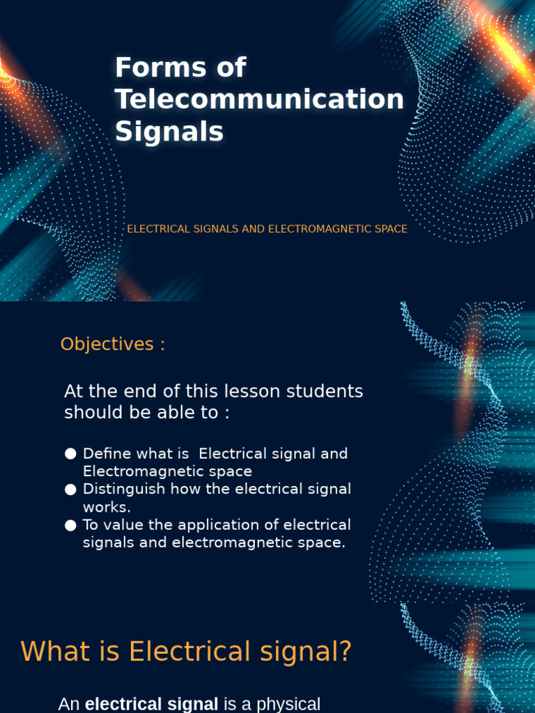 Electrical Signals and Electromagnetic Space | PDF | Modulation ...