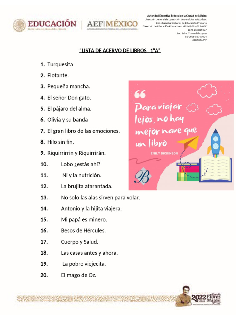 Lista de Acervo de Libros | PDF | México