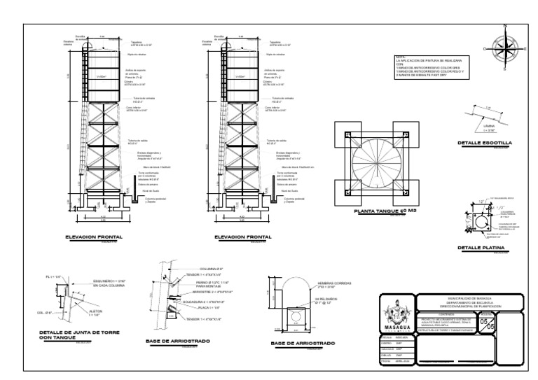 Diseño de Torre y Tanque Elevado | PDF