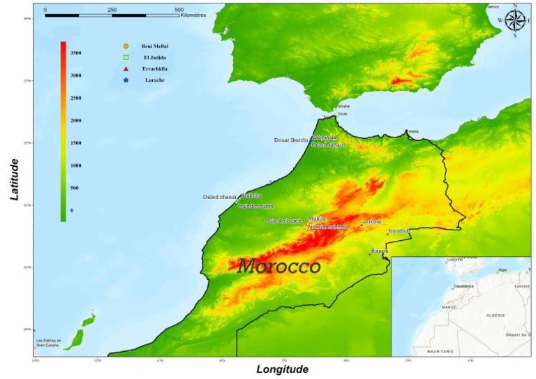 Carte Topographique Du Maroc | PDF
