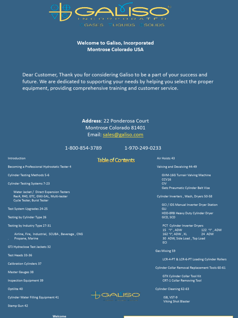 Galiso Catalog | PDF | Pump | Dangerous Goods