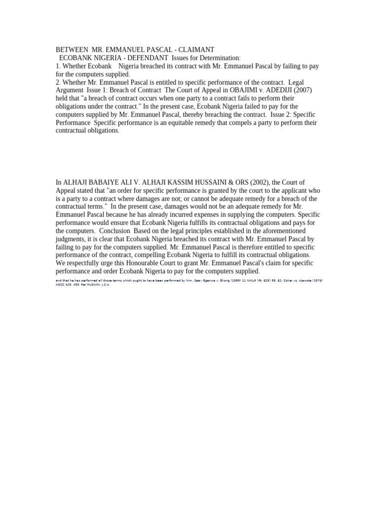 Written Address | PDF