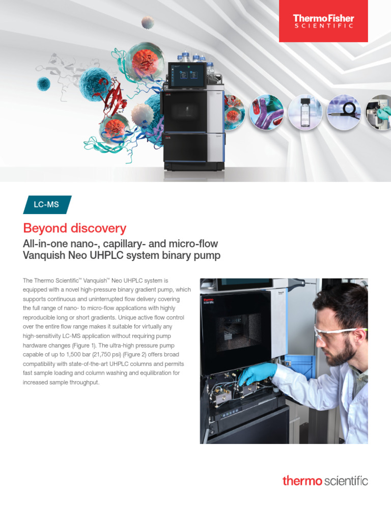 SP 74066 LC Ms Vanquish Neo Nano Capillary Micro Flow Applications sp74066 en | PDF | High ...