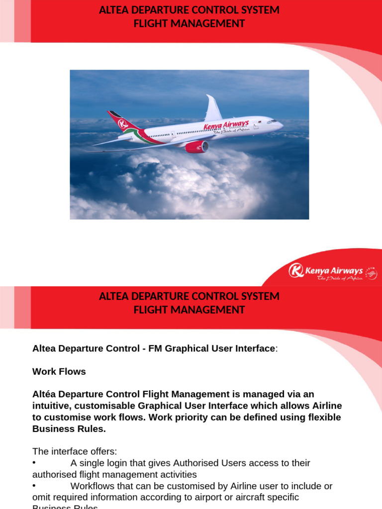Altea Flight Management System Guide | PDF | Graphical User Interfaces