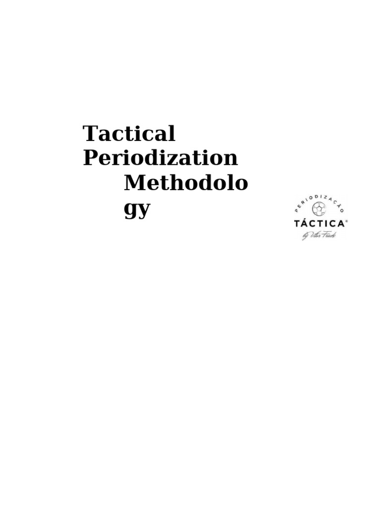 Tactical Periodization - Structured Microcycle | PDF | System | Knowledge
