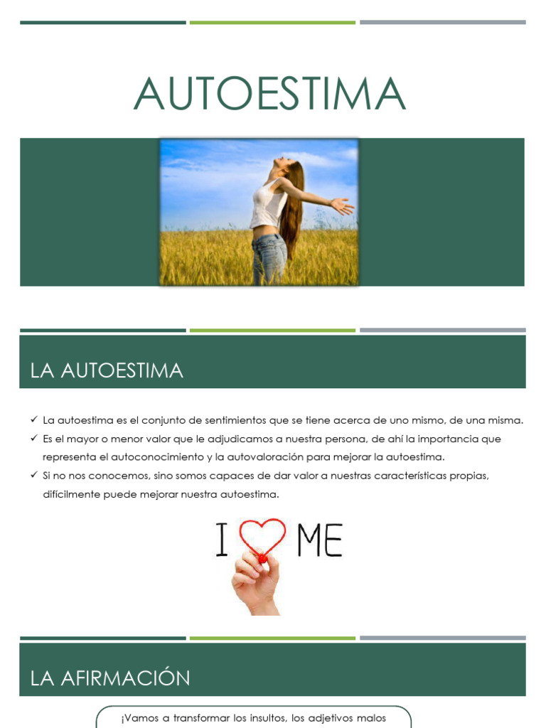 Taller de Autoestima | PDF | Autoestima | Temor