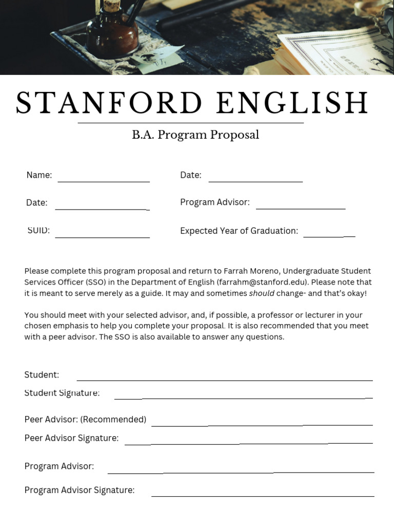 Stanford English B.A. Program Guide | PDF | Writing | Liberal Arts ...