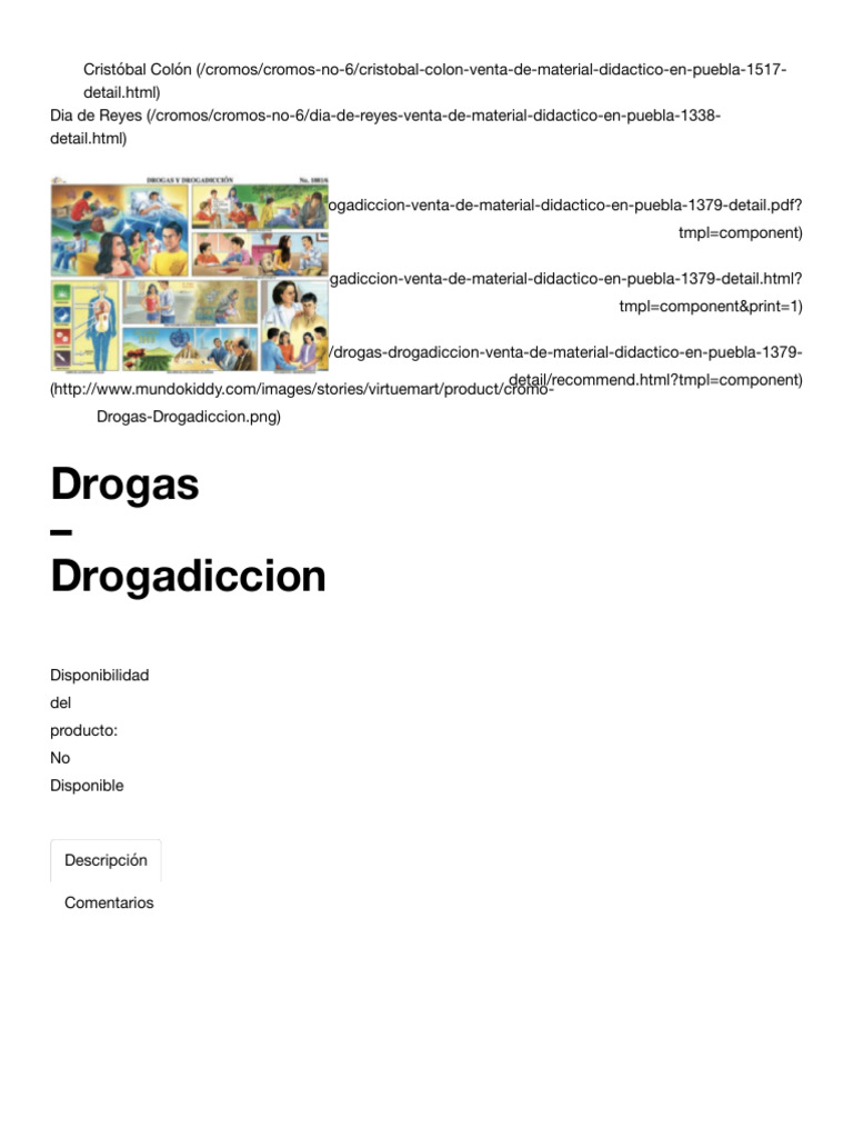 Material Didáctico sobre Drogas y Colón | PDF