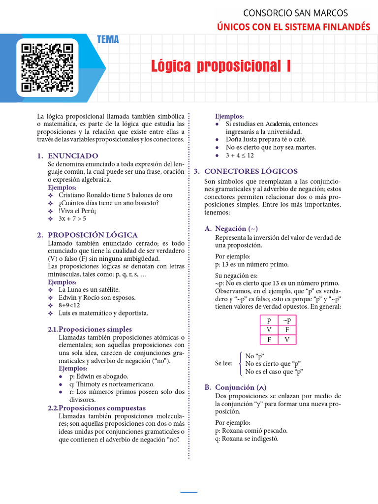 Lógica Proposicional 1 | PDF | Proposición | Lógica