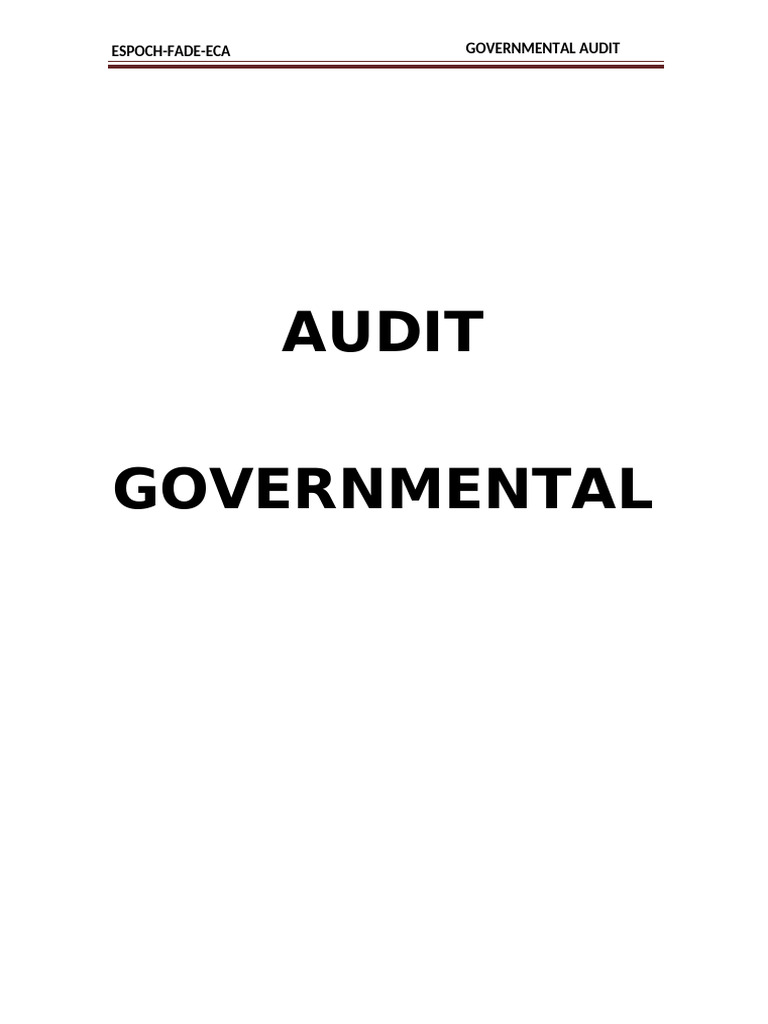 Government Audit Book | PDF | Audit | Internal Control