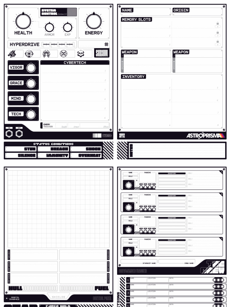 Character Sheet Final Print A4 | PDF