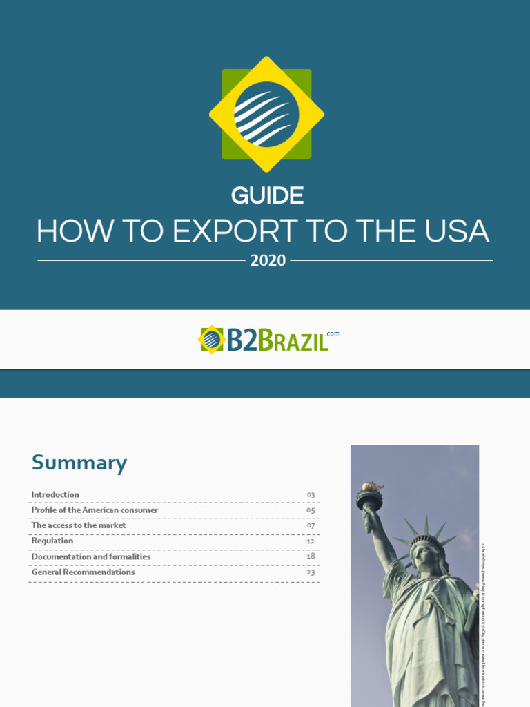 How To Export To The Usa Part 1 | PDF | Dumping (Pricing Policy ...