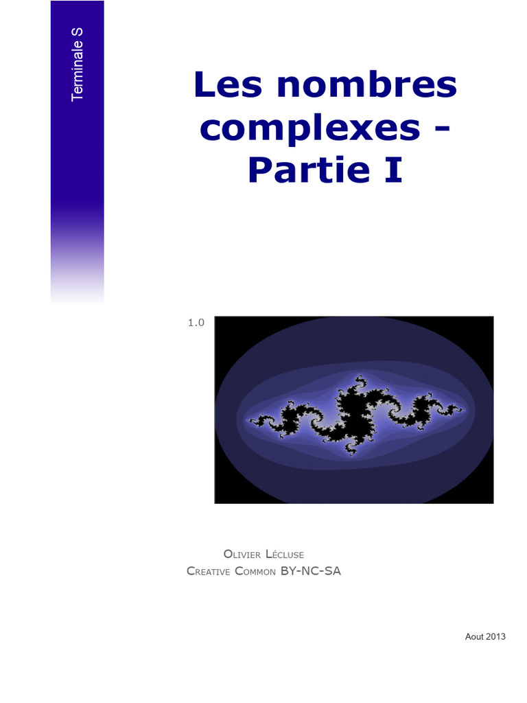 Complexes PARTIE1 | PDF | Nombre complexe | Équation du second degré