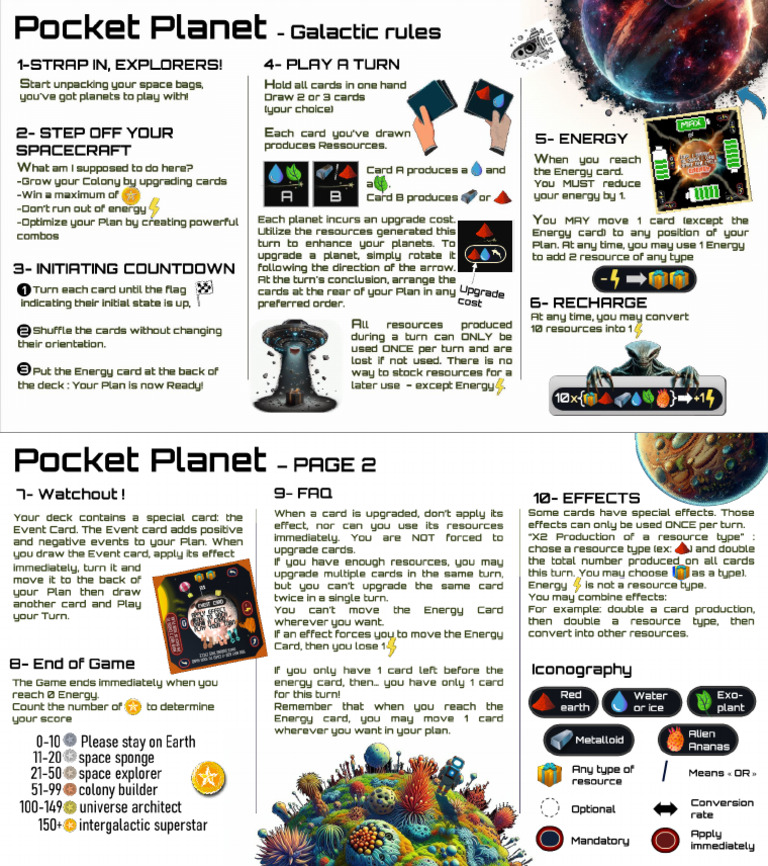 Pocket Planet - 1.02 - Galactic Rules - White | PDF