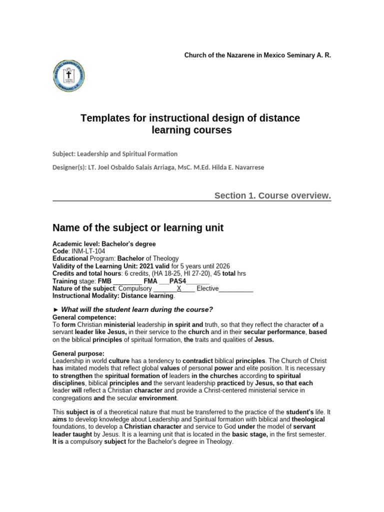 Leadership and Spiritual Formation PDF | PDF | Holiness Movement ...