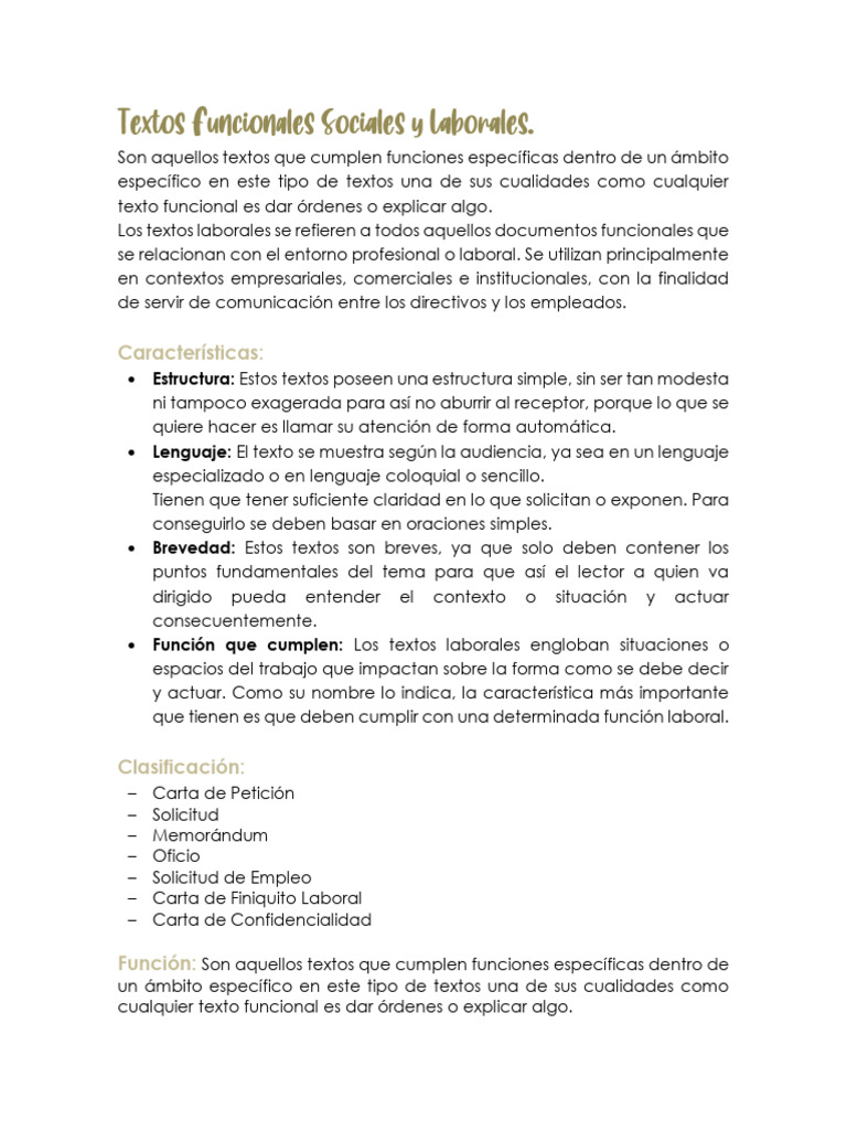 Textos Sociales y Laborales | PDF