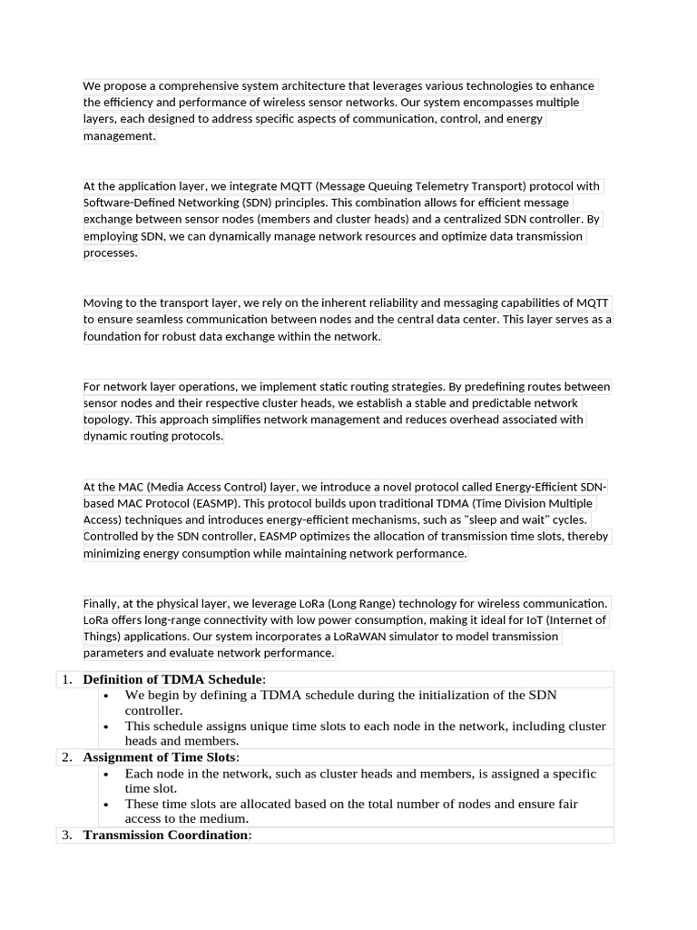 Definition of TDMA Schedule | PDF | Computer Network | Wireless Sensor Network