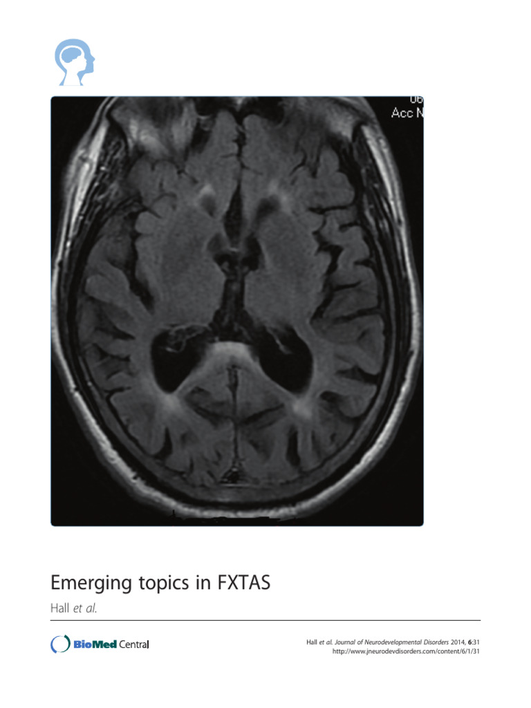 2014 Emerging Topics in FXTAS Hall Et Al | PDF | Neuroscience | Neurology