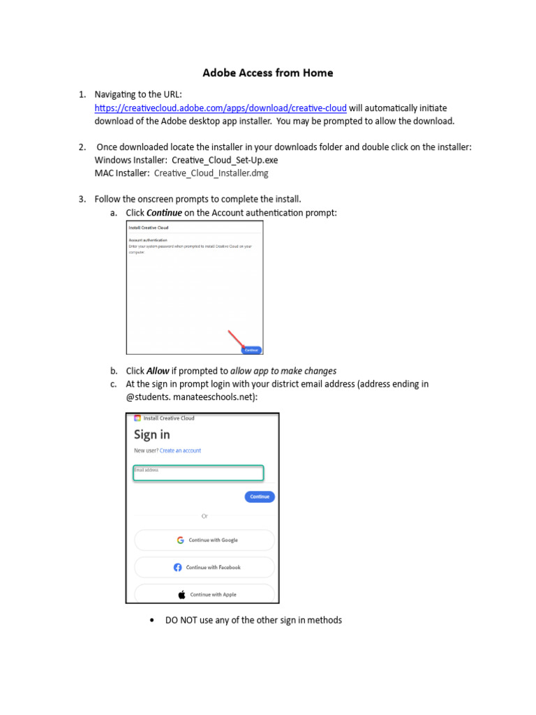 Adobe Access From Home Updated 2023 | PDF