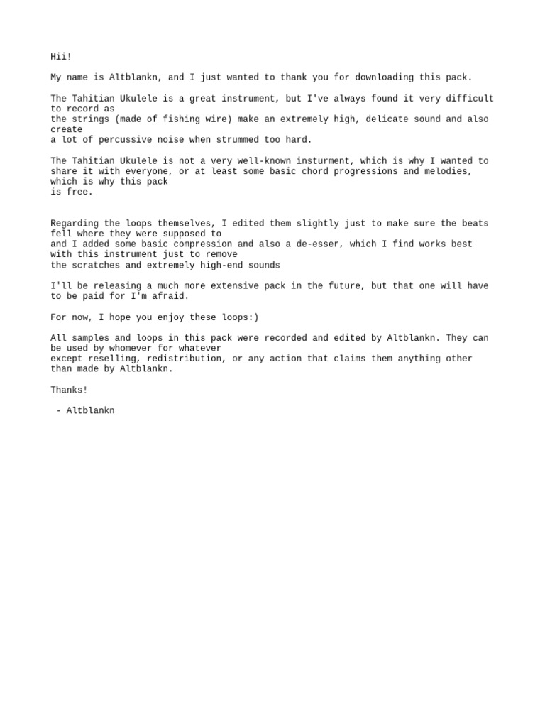 notes on these loops(1) | PDF