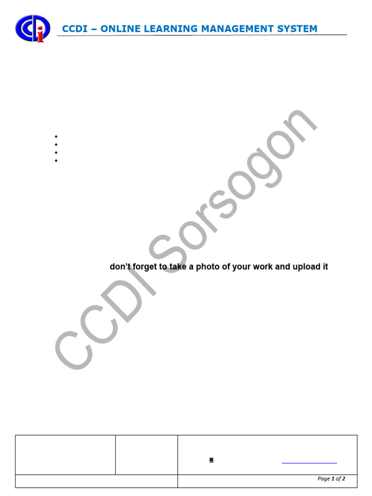 Lesson 1 Pre Assessment | PDF