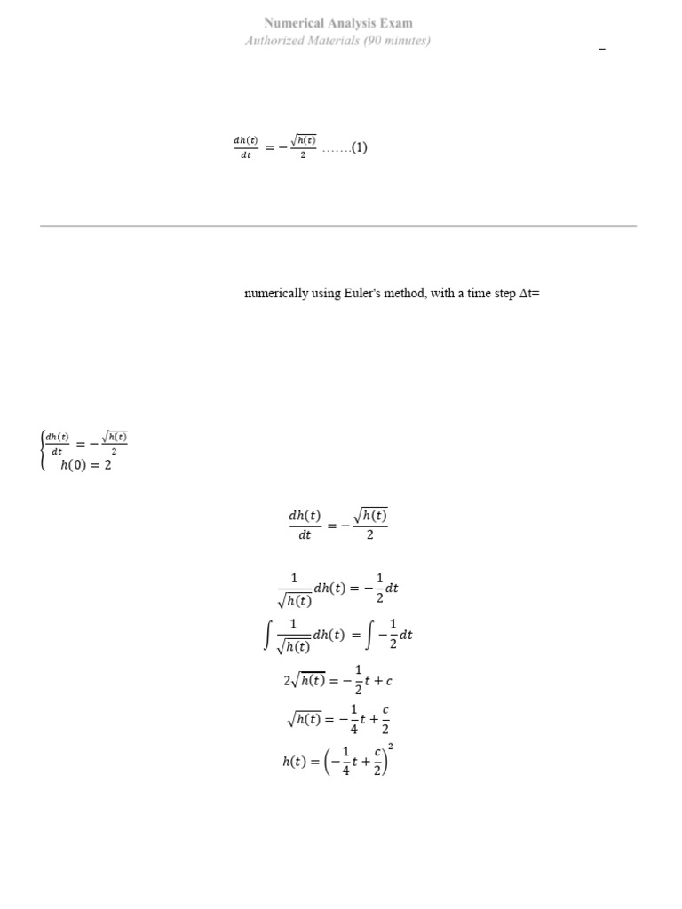 examen_Ing3GP_21_Jan_2025_V1_correction (1) | PDF | Numerical Analysis | Differential Equations