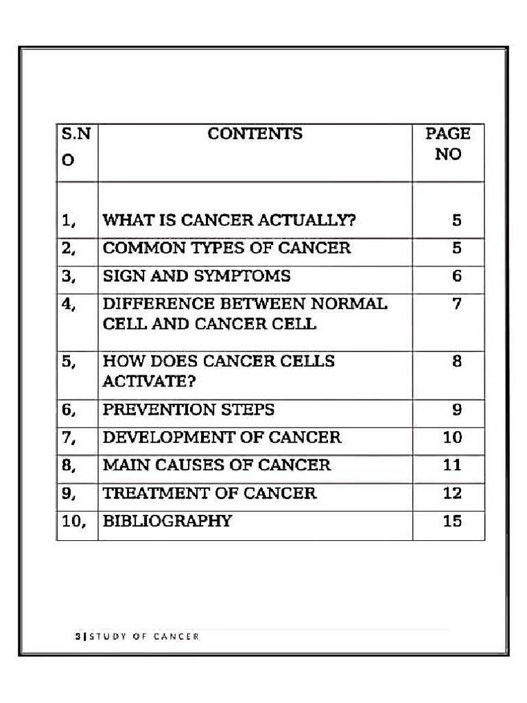 cancer | PDF