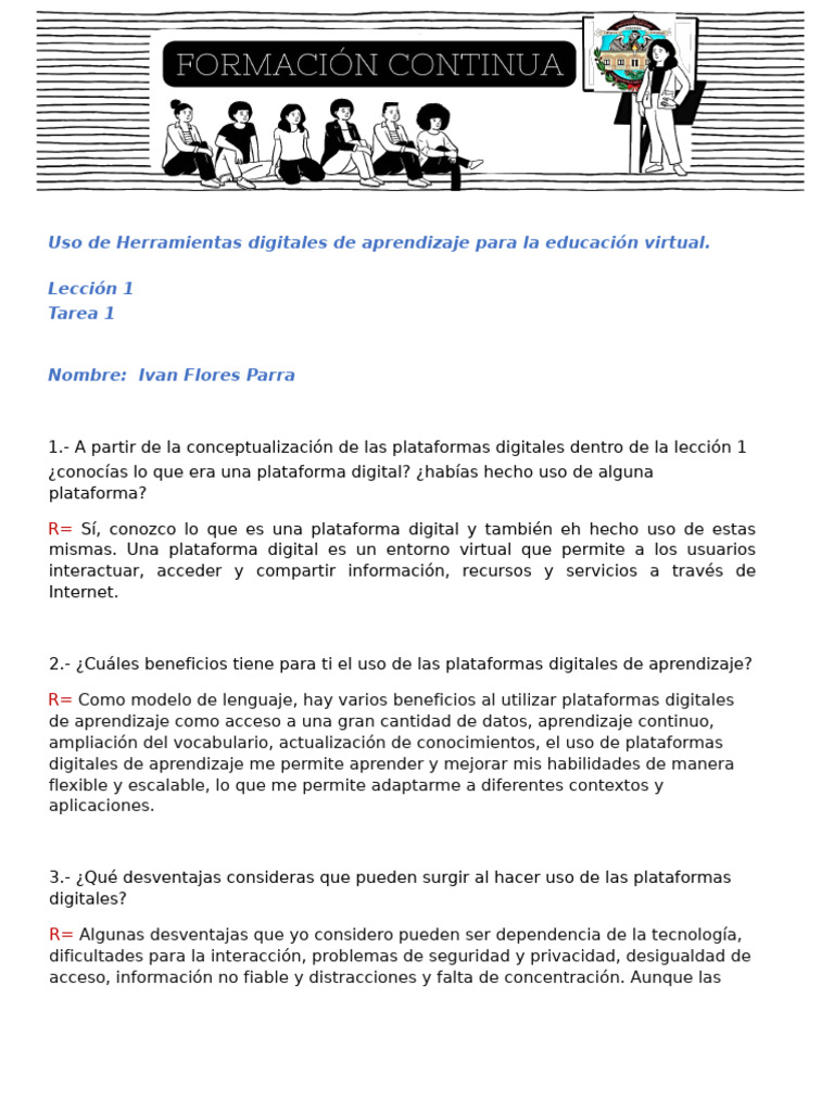Formato Tarea 1 Lecci-N 1 Ivan Flores Parra | PDF