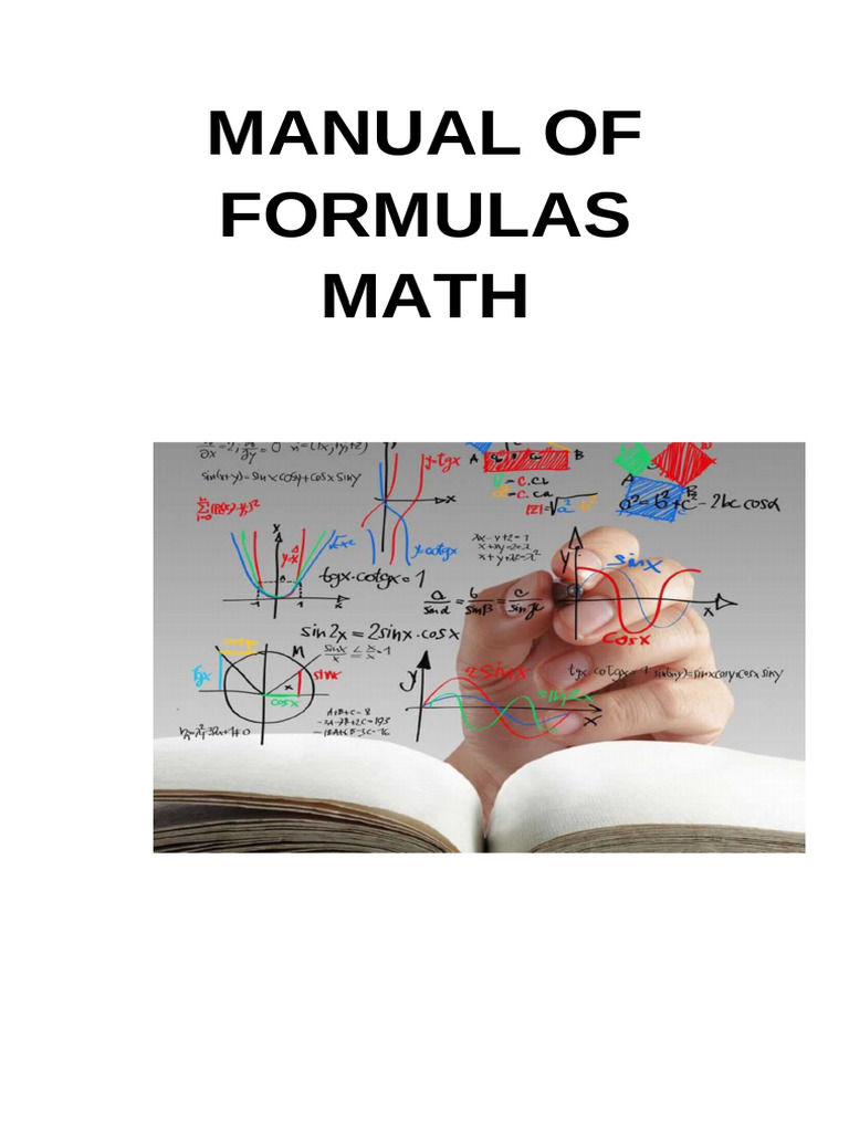Manual of Mathematical Formulas | PDF | Trigonometric Functions ...