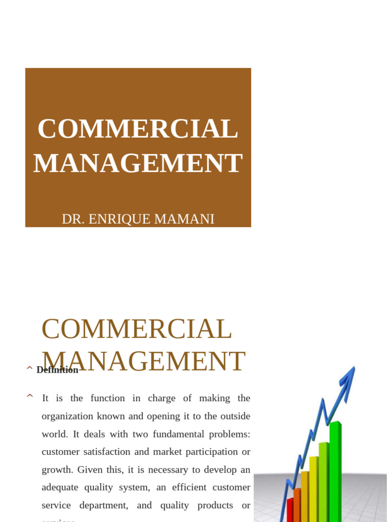 Commercial Management Overview Guide | PDF | Marketing | Product (Business)