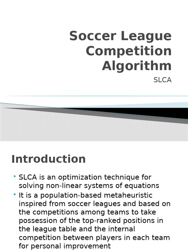 Soccer League Competition Algorithm | PDF | Mathematical Optimization | Mathematical Analysis