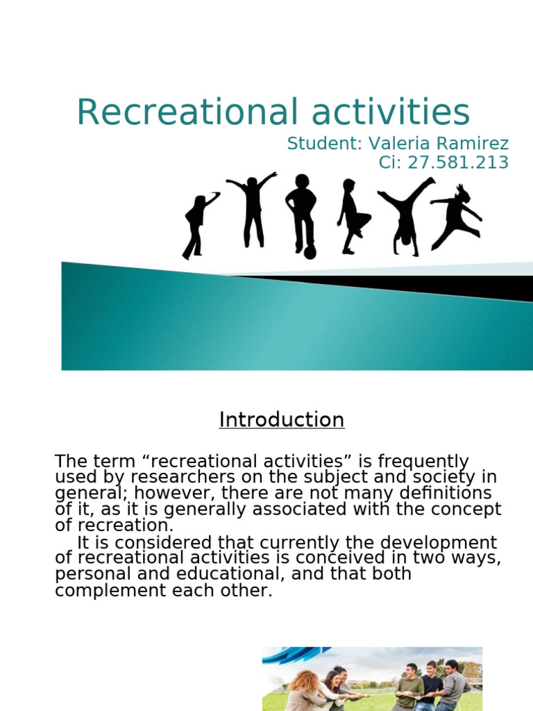 Recreational activities | PDF | Recreation