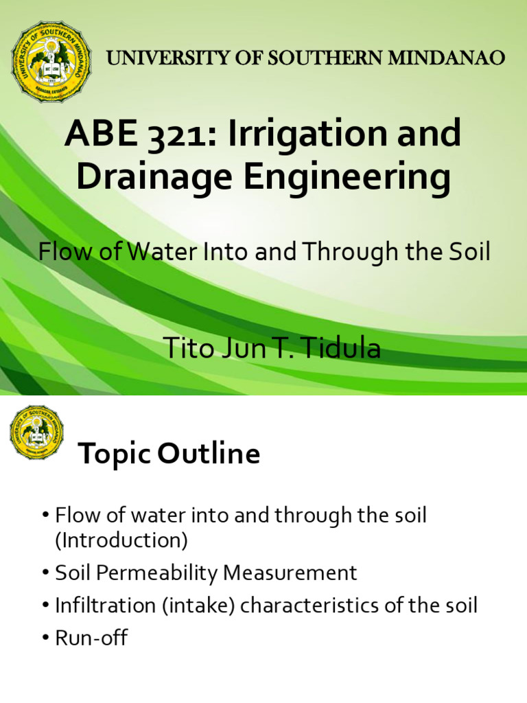4 Flow of Water | PDF | Surface Runoff | Pressure Measurement