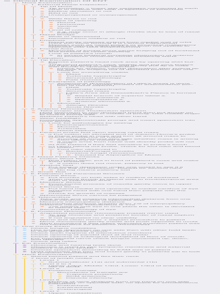 Clinical Examination of ENT Outline | PDF | Human Nose | Human Head And ...