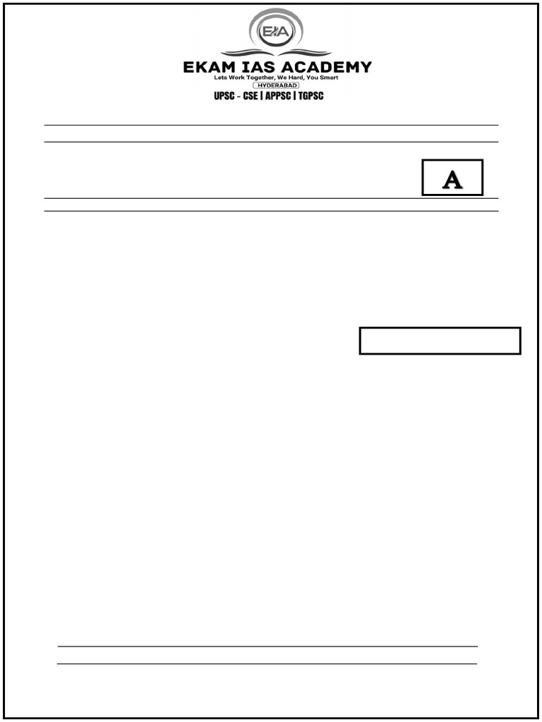APPSC GROUP-II MAINS TEST-04 QP | PDF
