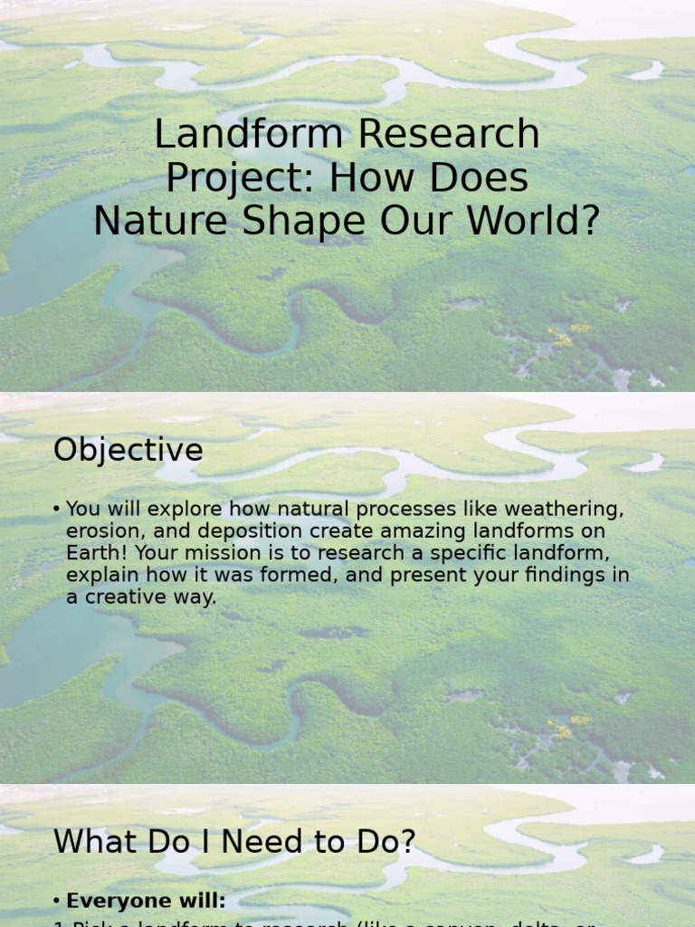 Landform Research Project Guide | PDF