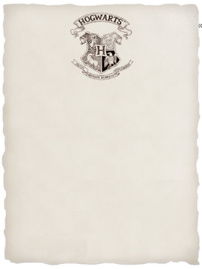 Carta Hogwarts Editável | PDF