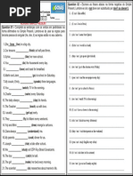 ATIVIDADE Simple Present 6º Ano | PDF