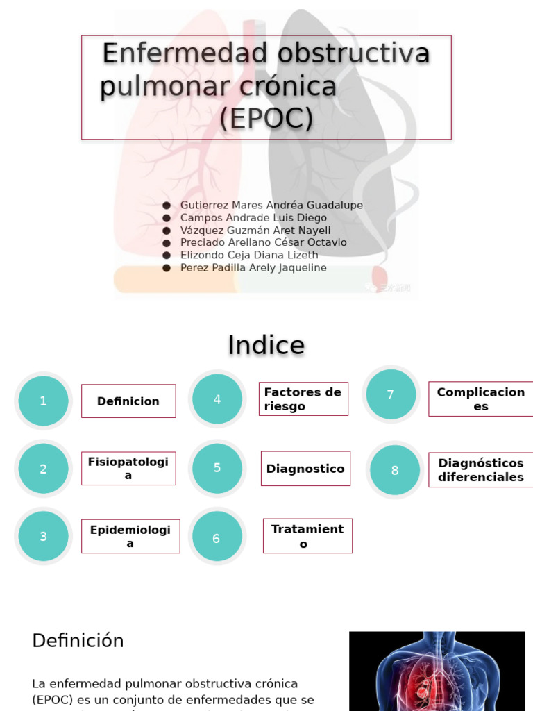 EPOC: Diagnóstico y Tratamiento Completo | PDF | Enfermedad pulmonar ...