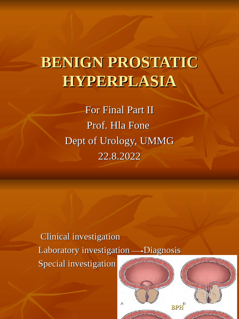 Benign Prostatic Hyperplasia | PDF | Prostate | Urinary System